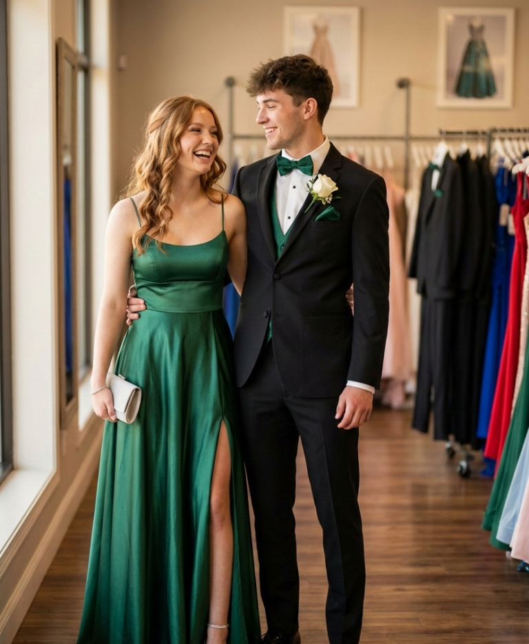 Coordinating Prom Dresses and Tuxedos | Couple's Guide